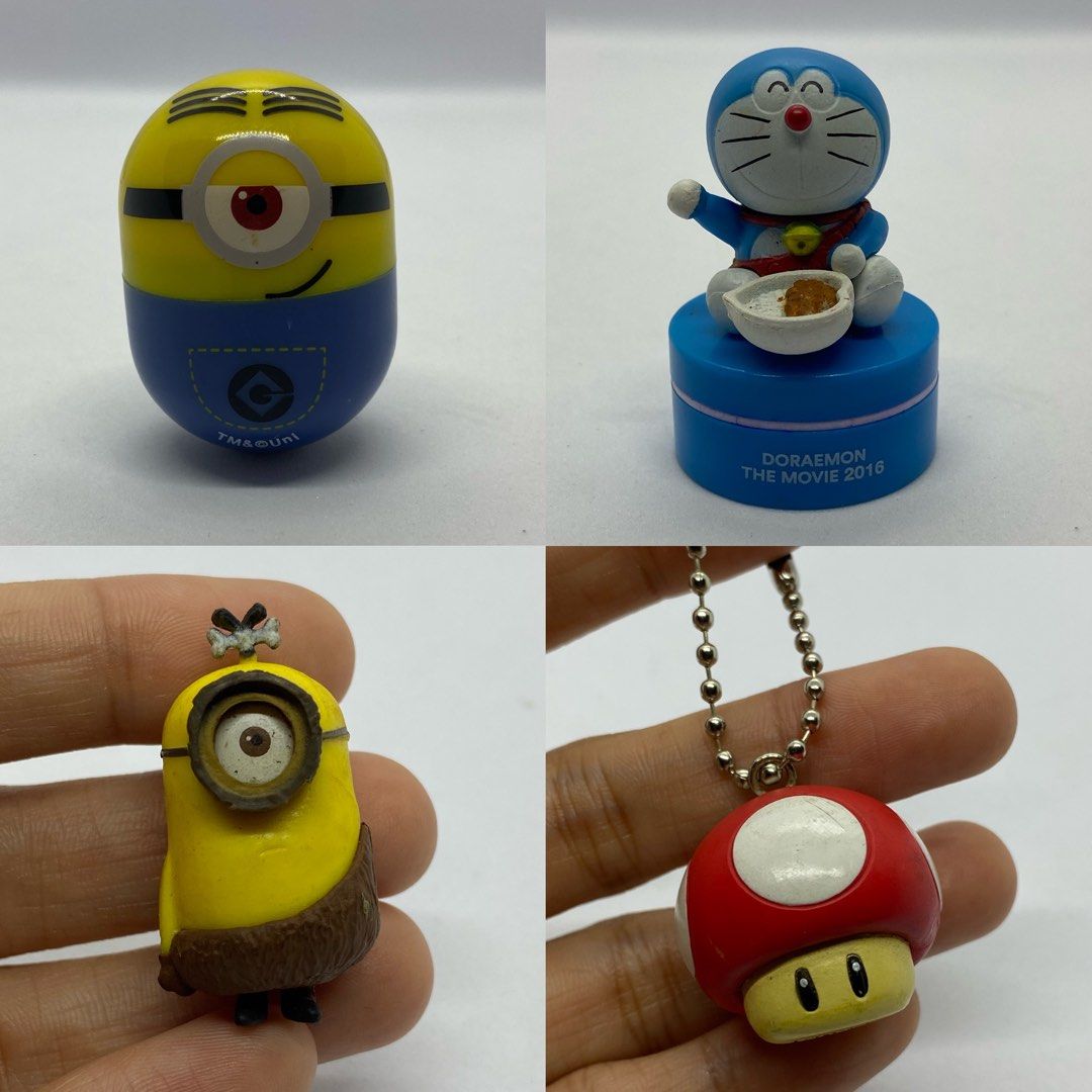 Fujiko Pro Doraemon Figure Stamp Fig Display Mini Minion Roly Poly ...
