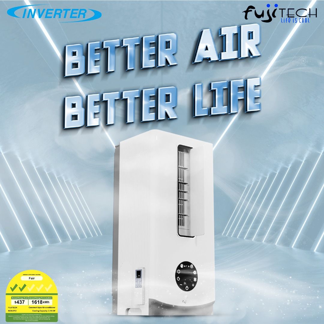 FUJITECH Casement aircon [NEW] [Casement] [Fujitech], TV & Home ...