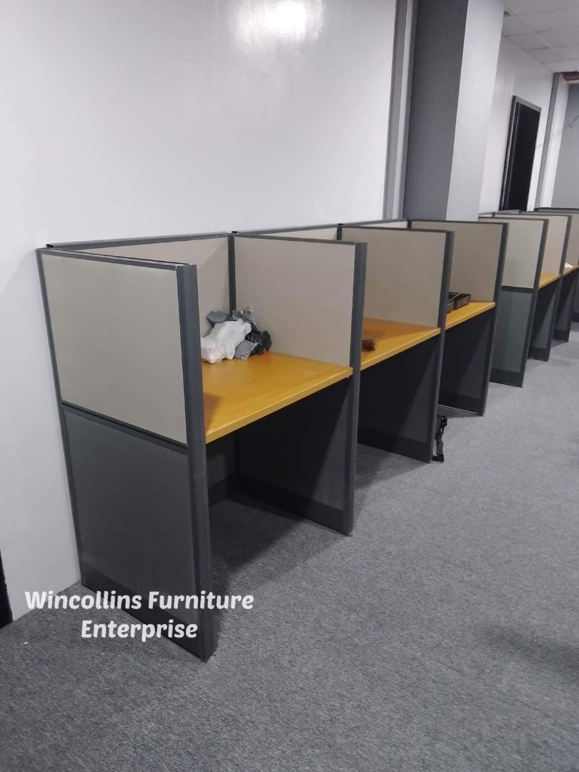 ';[Full fabric cubicle office partition - Custom Color, Furniture ...