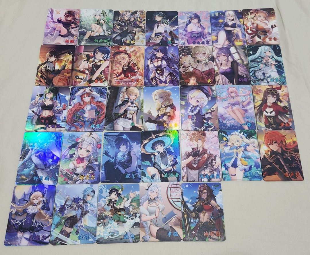 Genshin Impact Collectible Cards, Hobbies & Toys, Toys & Games on Carousell