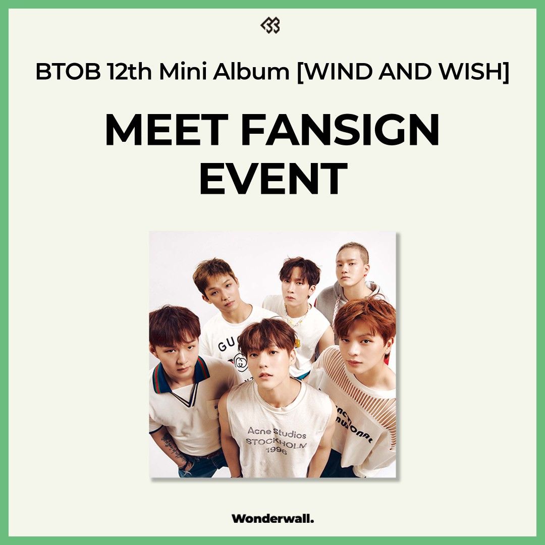 BTOB WIND AND WISH ALBUM WONDERWALL MEET, Hobbies & Toys, Memorabilia & Collectibles, K-Wave on ...