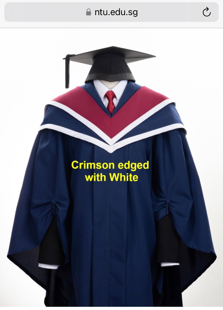 Graduation gown NTU, Women's Fashion, Dresses & Sets, Evening dresses ...