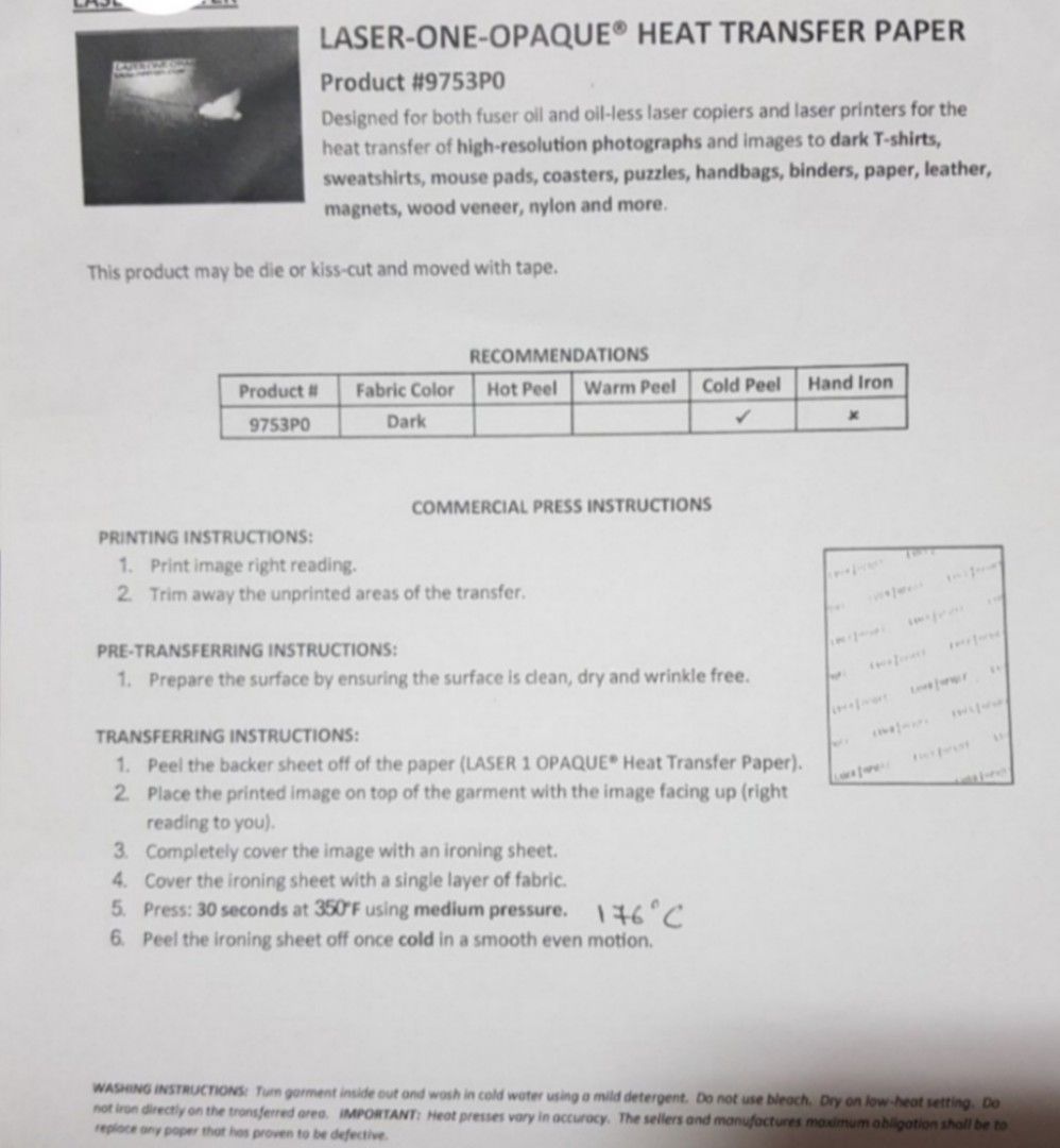 Heat Transfer Paper, Hobbies & Toys, Stationery & Craft, Craft Supplies ...