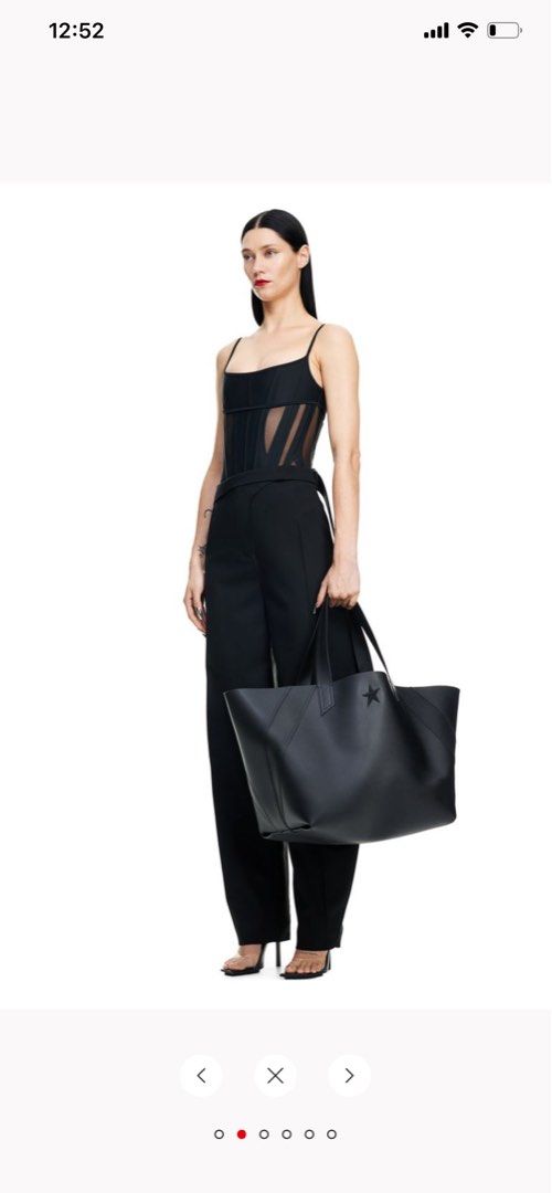 H&M x Mugler oversized bag- sold out!, Women's Fashion, Bags & Wallets ...