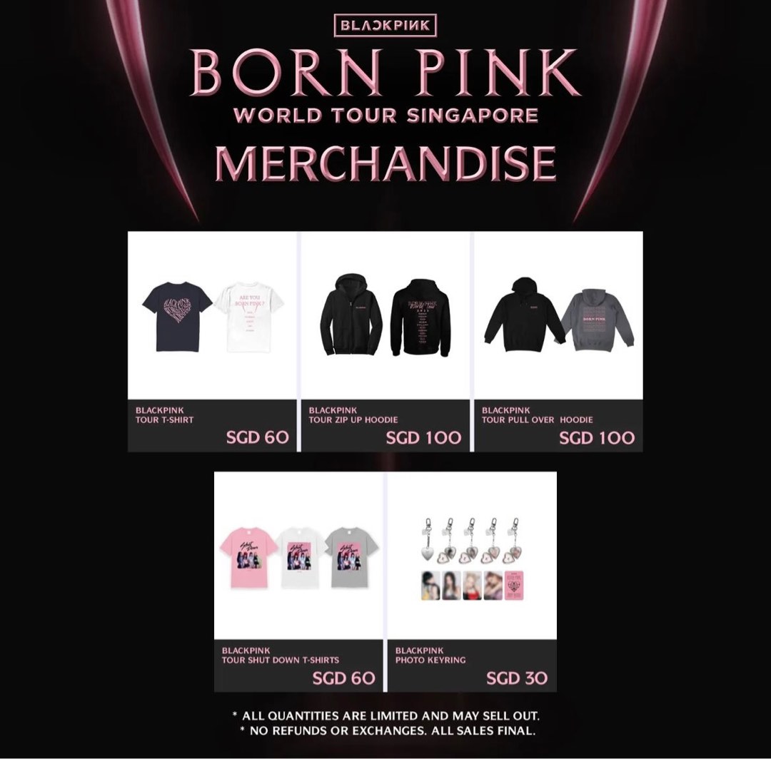 [SECURED & CLOSED] blackpink born pink merch md!, Hobbies & Toys ...
