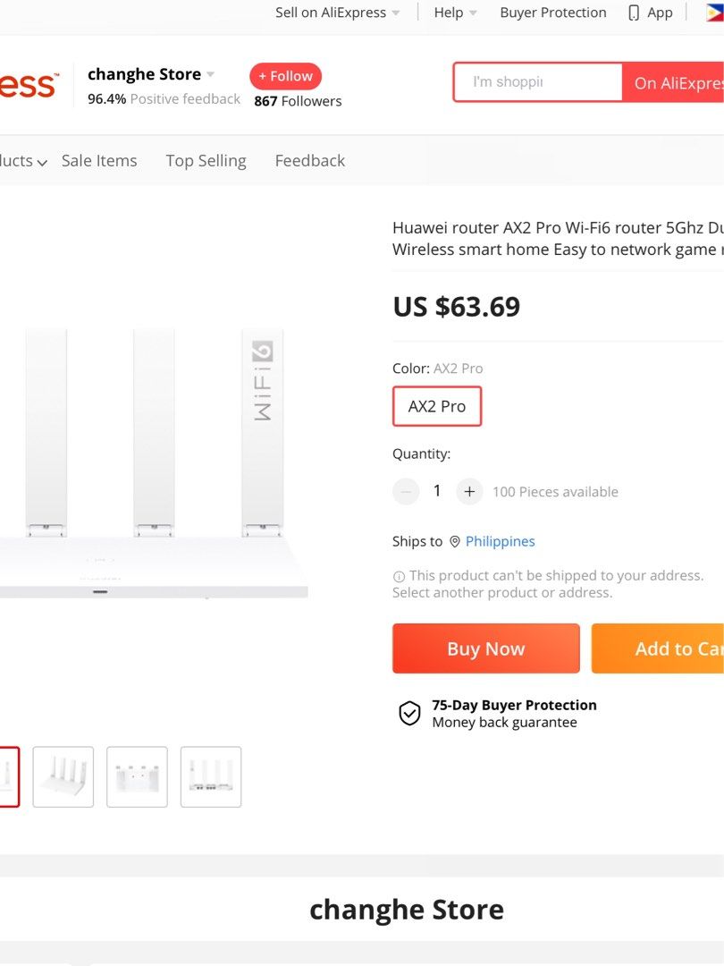 Huawei AX2 Pro Wifi 6 Router, Computers & Tech, Office & Business ...