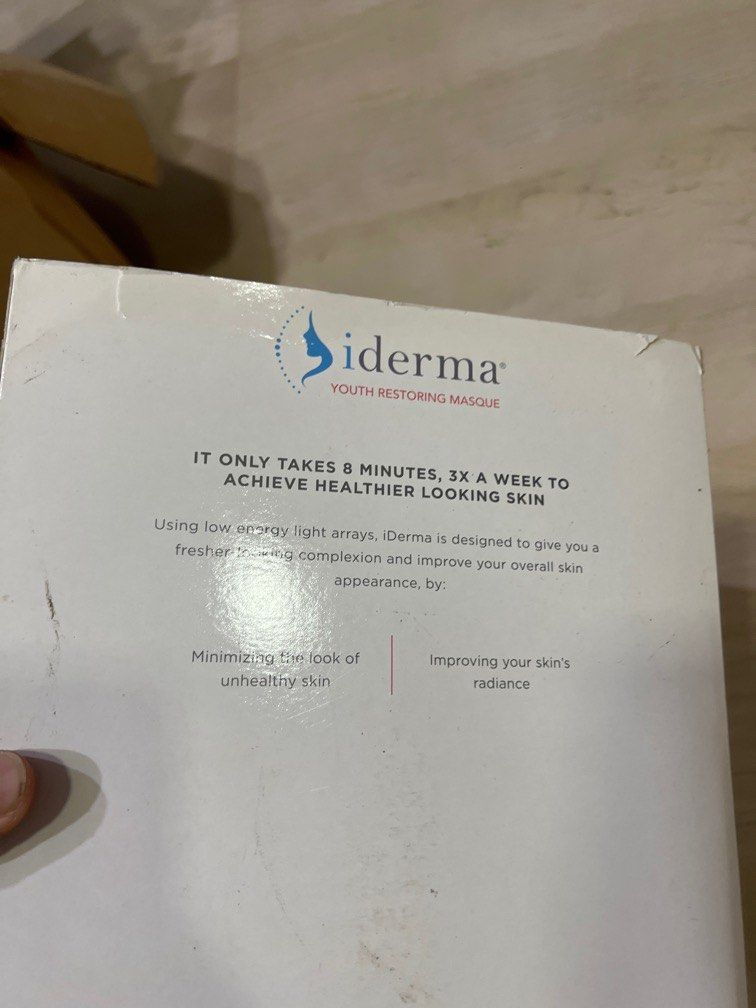 iderma led light therapy mask, Health & Nutrition, Face Masks & Face ...