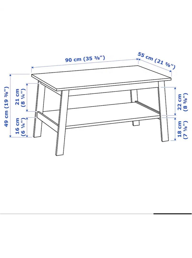 IKEA Lunnarp Coffee Table, Furniture & Home Living, Furniture, Tables ...