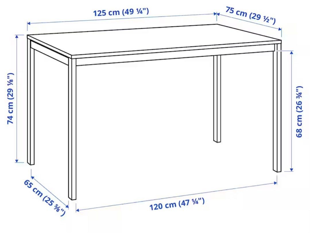 IKEA Melltorp table & chair, Furniture & Home Living, Kitchenware ...