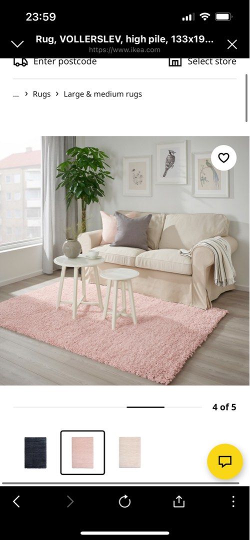 IKEA VOLLERSLEV rug, Furniture & Home Living, Home Decor, Carpets, Mats ...