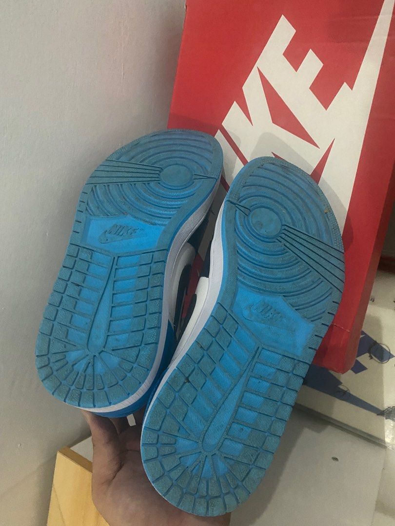 J1 Low Retro OG Black Powder Blue on Carousell