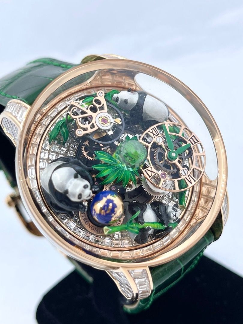 Jacob & Co ASTRONOMIA ART PANDA TOURBILLON, 名牌, 手錶 - Carousell