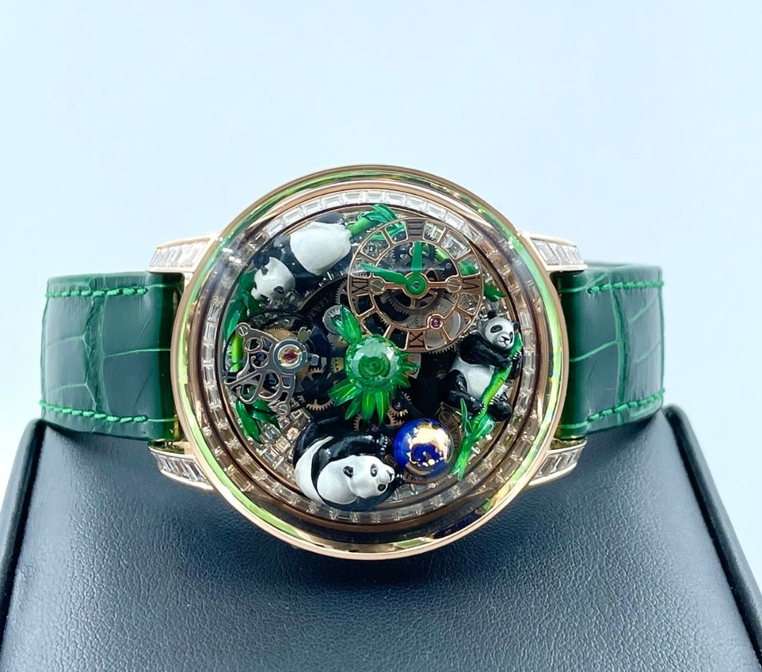 Jacob & Co ASTRONOMIA ART PANDA TOURBILLON, 名牌, 手錶 - Carousell