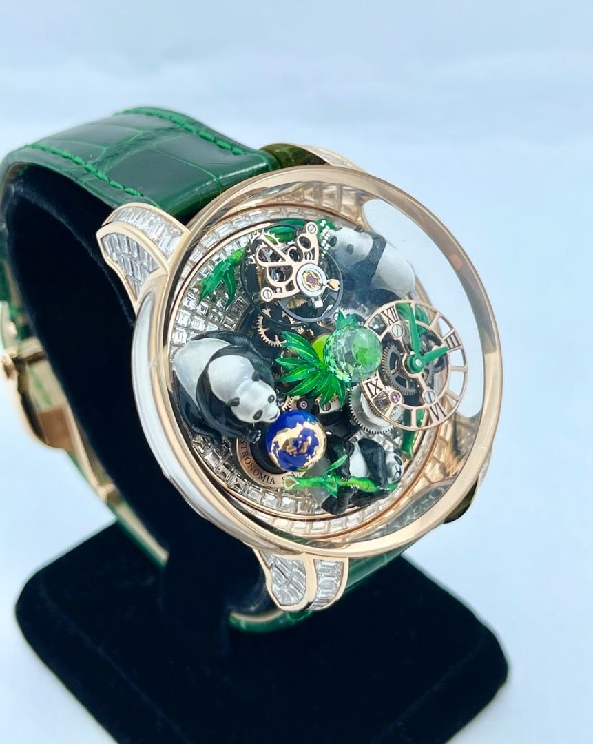 Jacob & Co ASTRONOMIA ART PANDA TOURBILLON, 名牌, 手錶 - Carousell