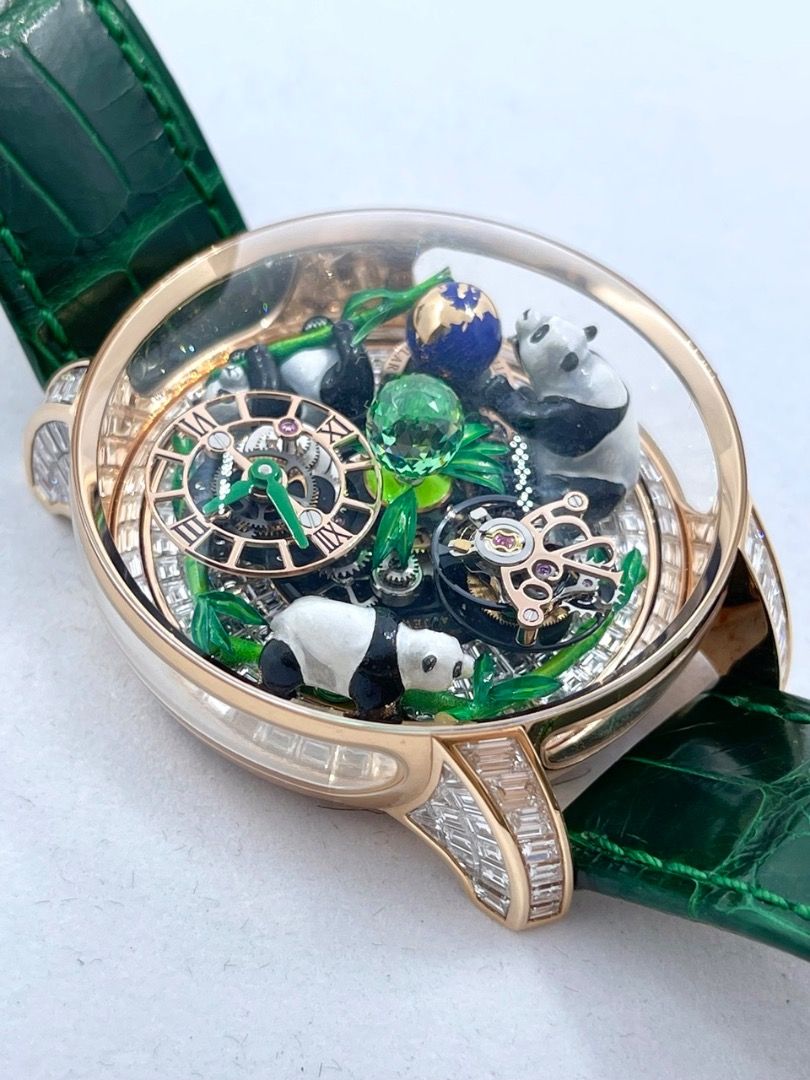 Jacob & Co ASTRONOMIA ART PANDA TOURBILLON, 名牌, 手錶 - Carousell