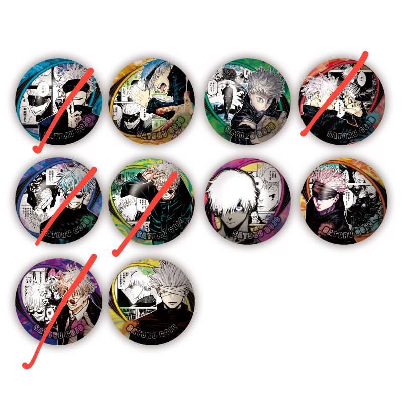 jjk jujutsu kaisen gojo satoru collection can badge heroes, Hobbies ...