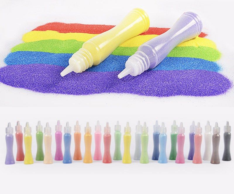Kids Children DIY Fun Sand Art Set with Colour Sand Family Bonding ...