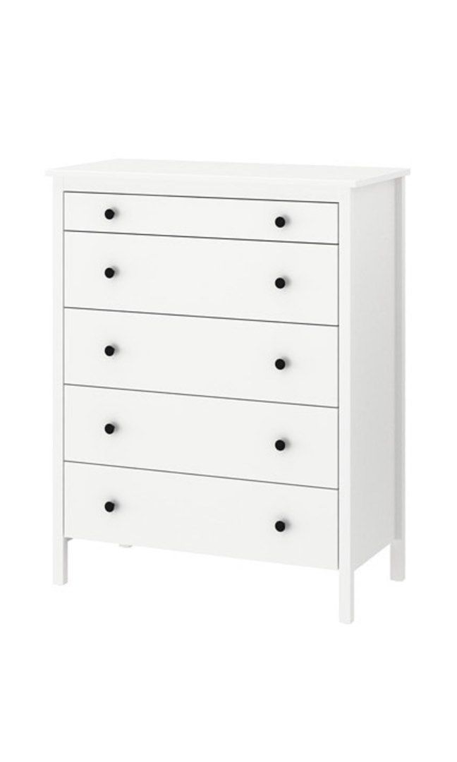 KOPPANG Chest of 5 drawers Black-brown KOPPANG Chest of 5 drawers White ...
