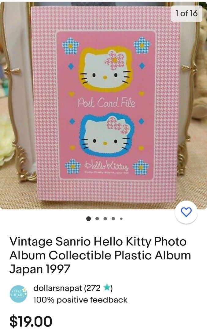 L29.5 x W21.5 x T5cm KAWAII VINTAGE SANRIO HELLO KITTY PHOTO ALBUM ...