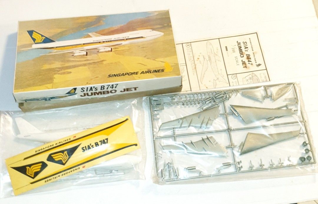 landex sigapore airlines Douglas 10 b 747 jumbo jet model kitt, Hobbies ...