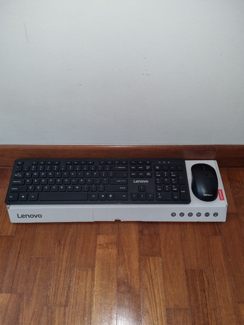 Lenovo KM201 wireless keyboard and mouse, Computers & Tech, Parts ...