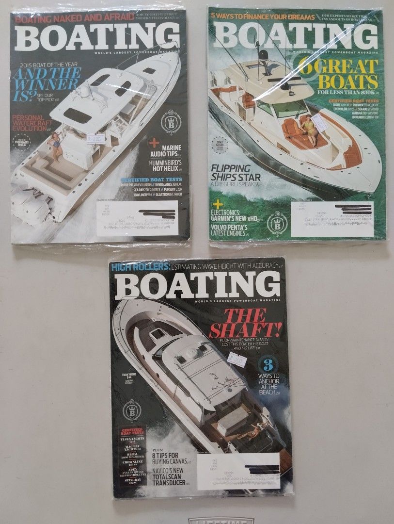 Like New BOATING MAGAZINES - US EDITION - issues 2015 2016 powerboat ...