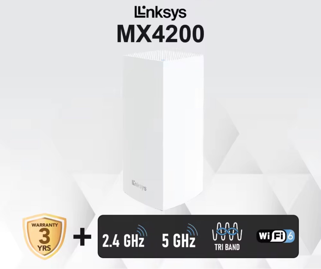 Linksys MX4200 AX4200 WiFi 6 Router, TV & Home Appliances, TV & Entertainment, Entertainment ...
