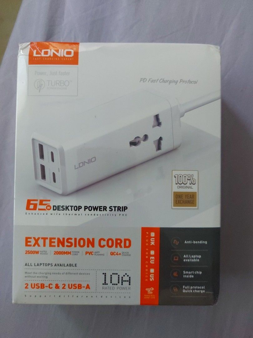 Lonio 65w desktop power strip, TV & Home Appliances, Electrical ...