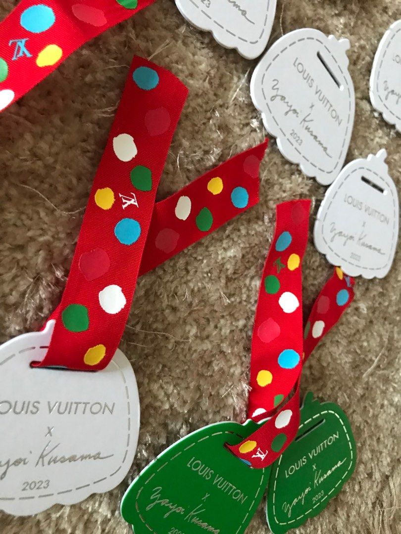 Louis vuitton tag yayoi kusama label tas luggage tag buat koper tas ...