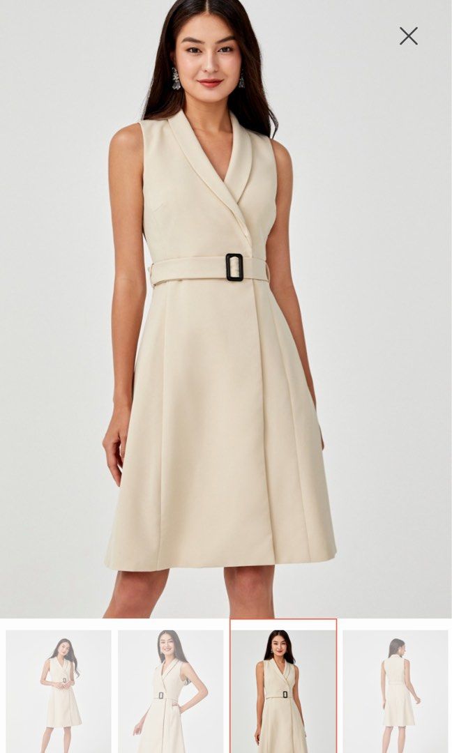 Love Bonito Aurelia Belted Vest Dress, Women's Fashion, Dresses & Sets ...