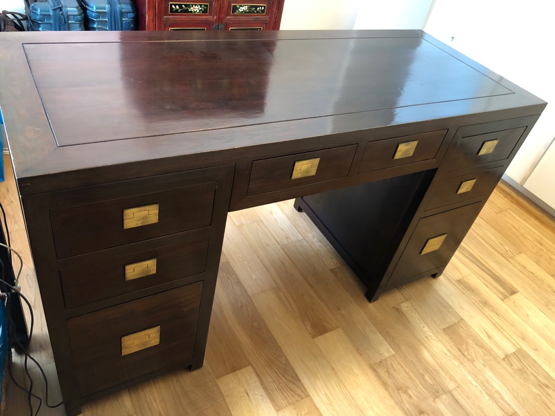 Lovely and useful Chinese desk, with lots of drawer space, Furniture ...