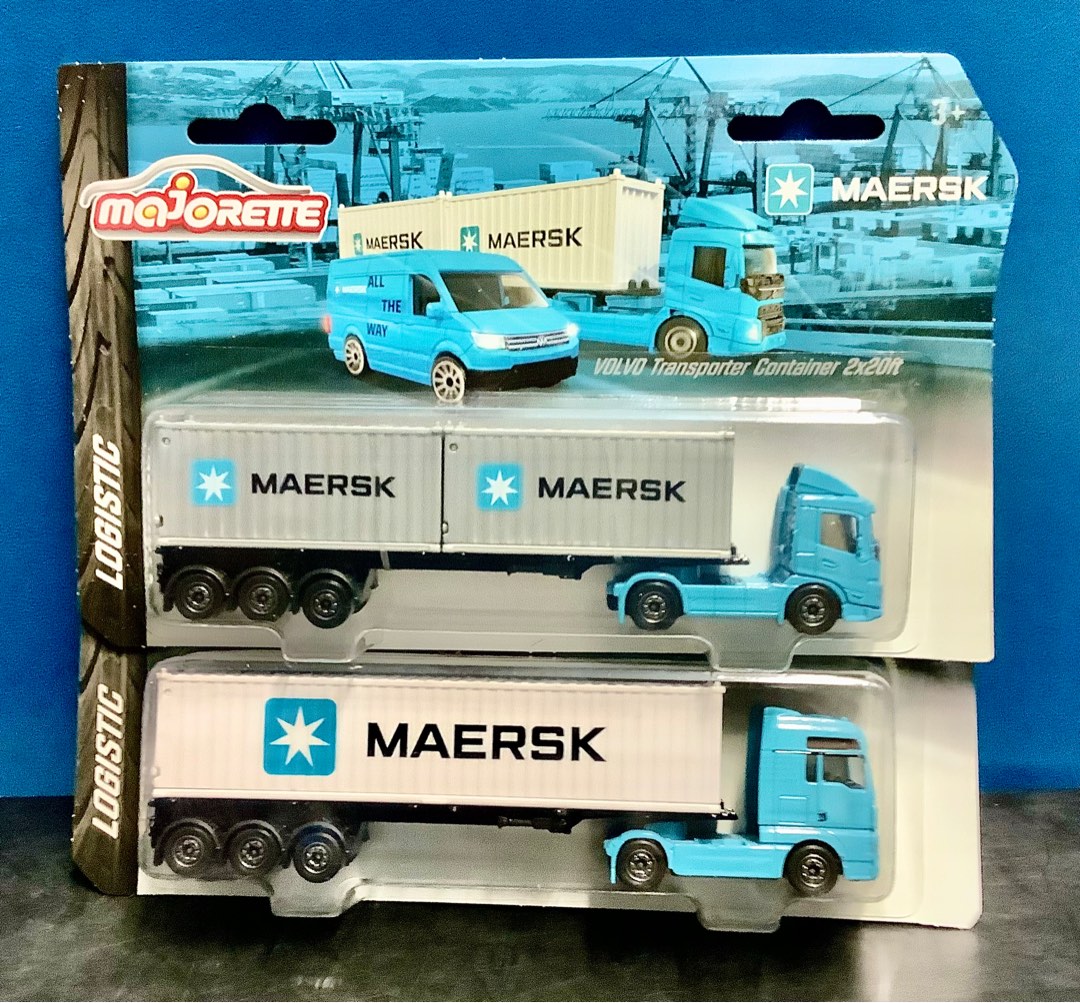 Majorette Maersk Transporter Container, 興趣及遊戲, 玩具 & 遊戲類 - Carousell