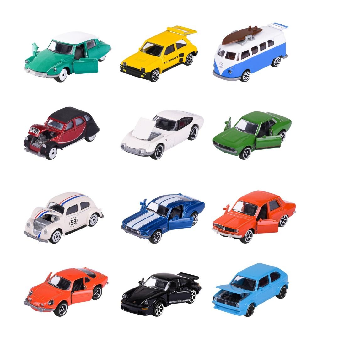 MAJORETTE VINTAGE CARS- TOYOTA CELICA GT COUPE/ DACIA 1300/VW T1 /VW ...