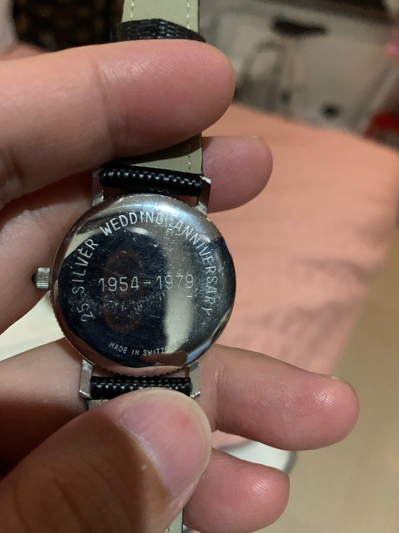 Marcos 25th silver wedding anniversary watch, Luxury, Watches on Carousell