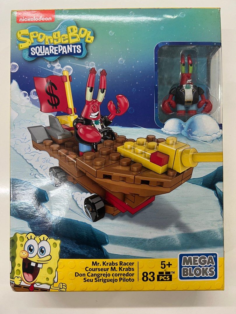 Mega Blocks SpongeBob Squarepants Mr Krabs Racer, Hobbies & Toys, Toys ...