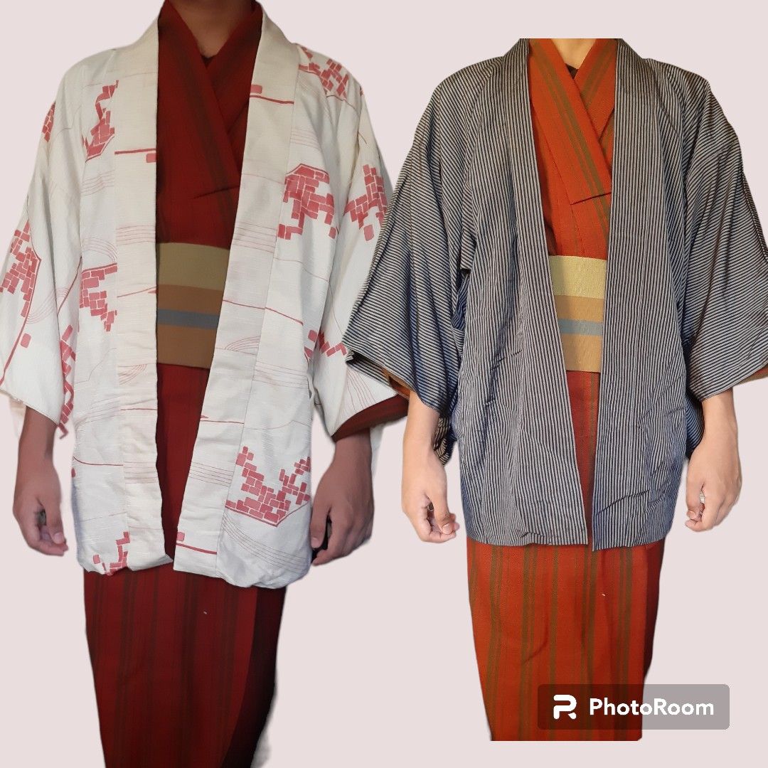 Mens Set Kimono / Yukata and Haori Mix and Match on Carousell