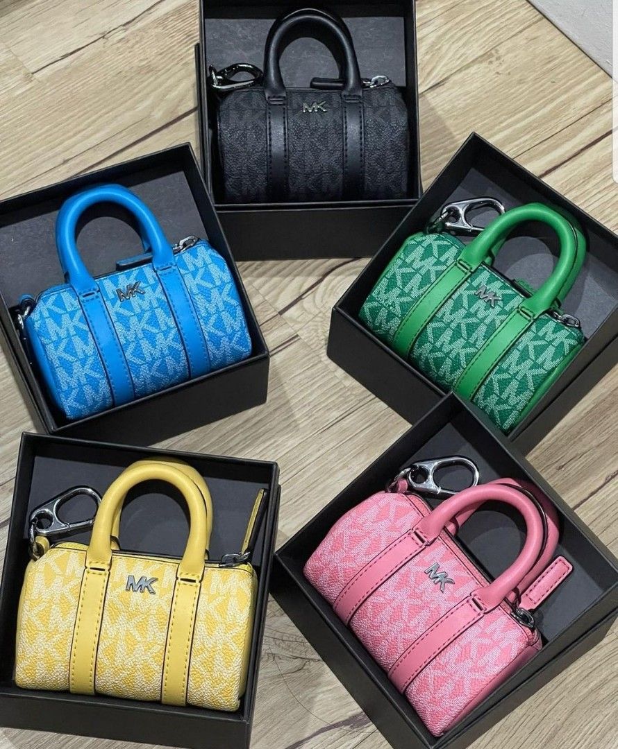 Michael Kors Micro Duffle Keyfod (Keychain + Pouch Untuk Coin) Original ...
