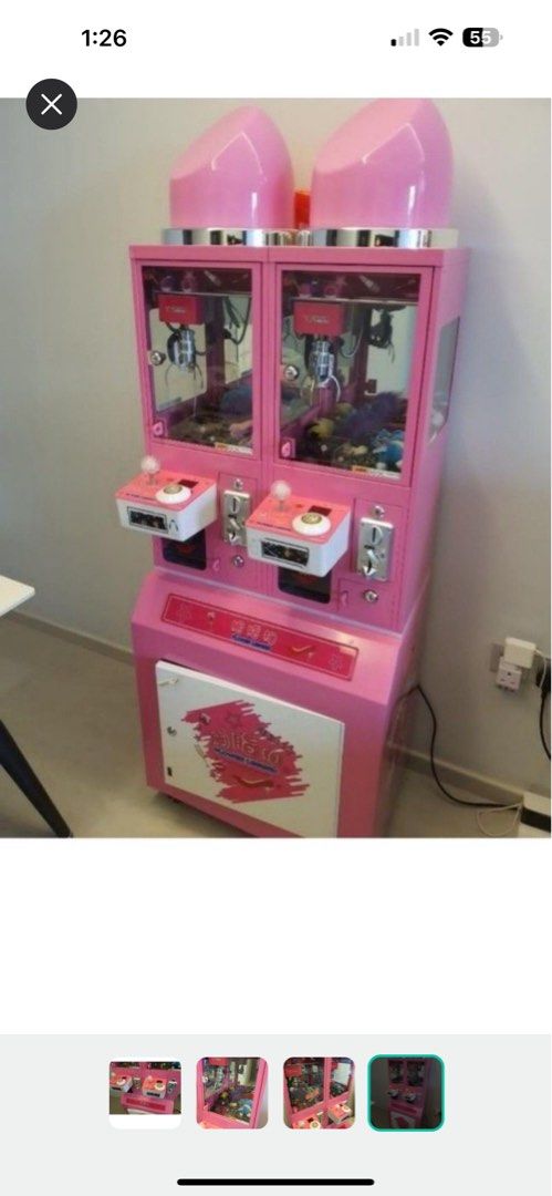 Mini Claw machine lipstick pink, Everything Else on Carousell