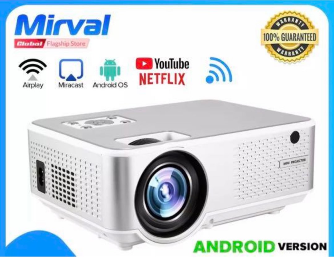 MIRVAL LED PROJECTOR [720P], TV & Home Appliances, TV & Entertainment ...
