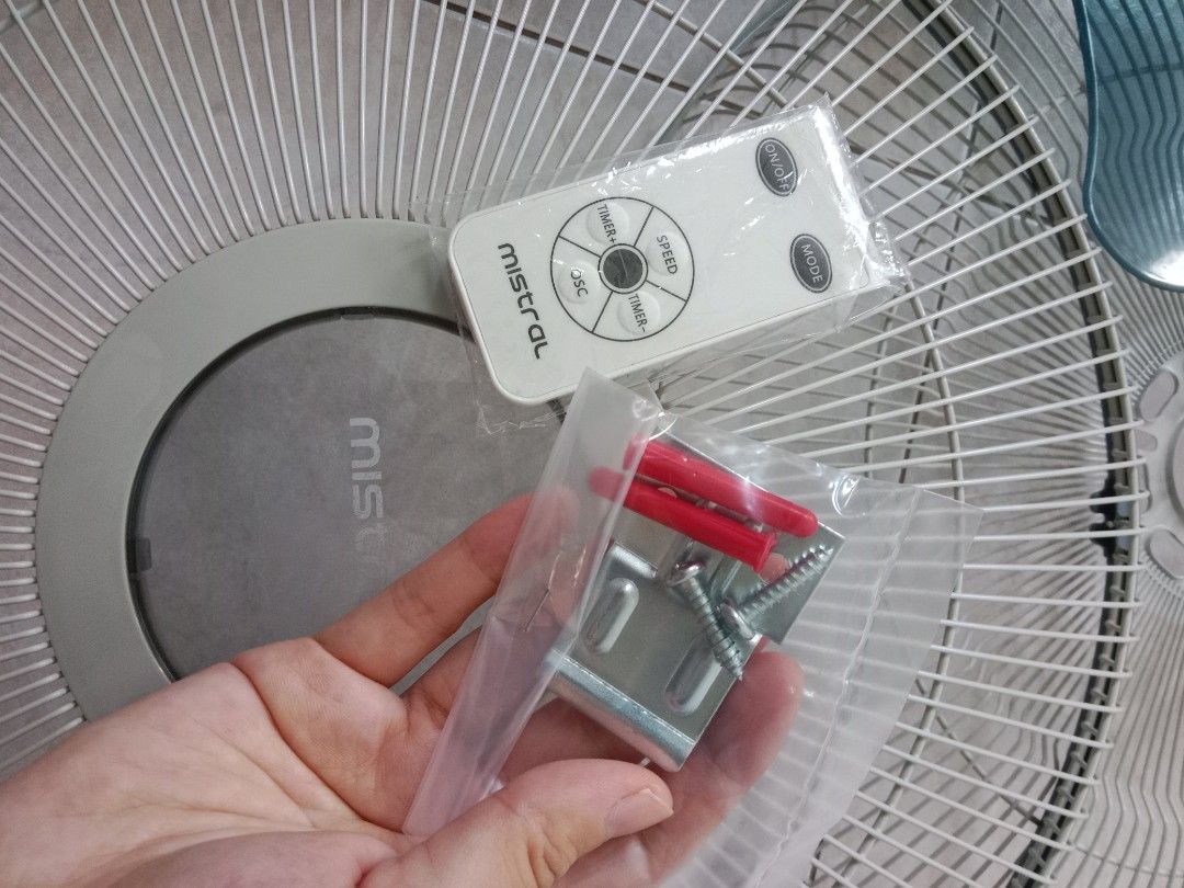 Mistral wall fan 16inch remote controlled, Furniture & Home Living ...