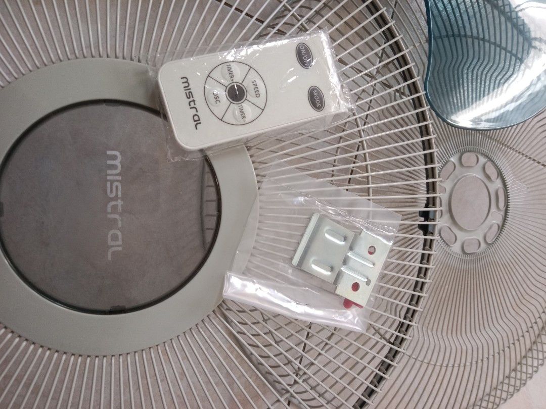 Mistral wall fan 16inch remote controlled, Furniture & Home Living ...
