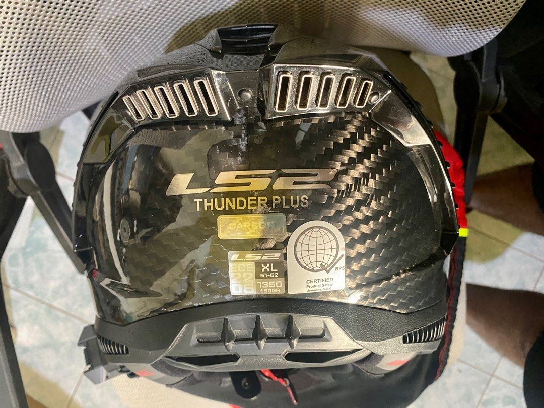 MotoDeck LS2 CARBON THUNDER HELMET, Motorbikes, Motorbike Parts ...