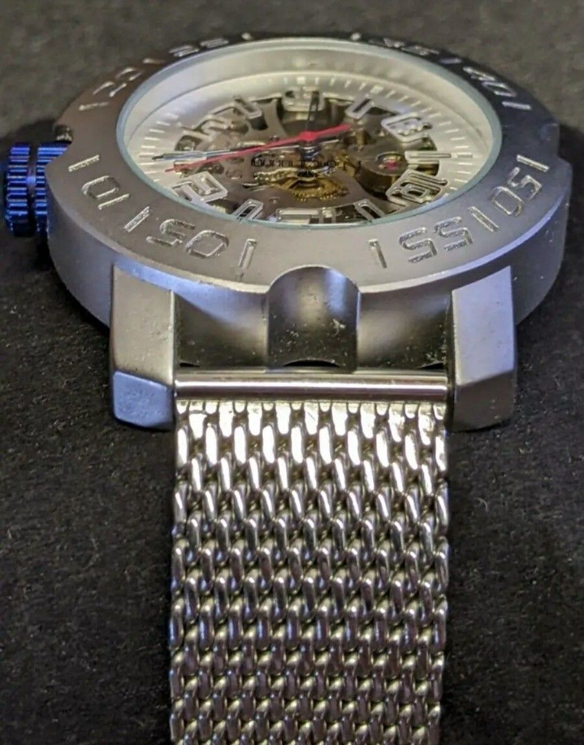 Noctum "Las Vegas" Luxury Skeleton Exhibition Automatic Watch w/Black ...
