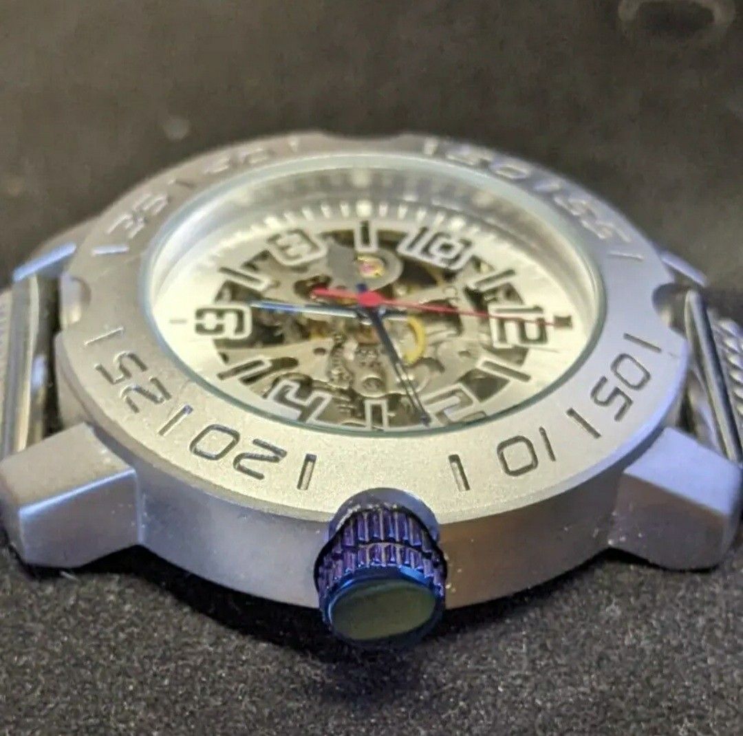 Noctum "Las Vegas" Luxury Skeleton Exhibition Automatic Watch w/Black ...