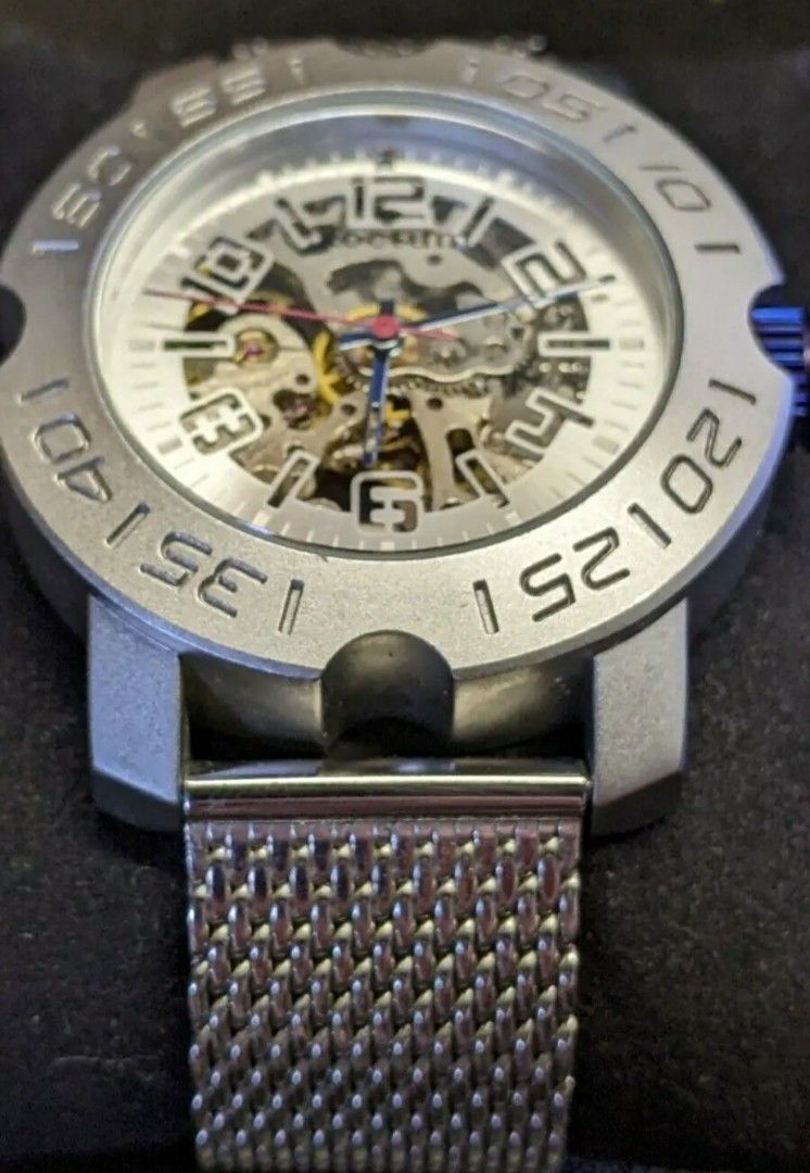 Noctum "Las Vegas" Luxury Skeleton Exhibition Automatic Watch w/Black ...