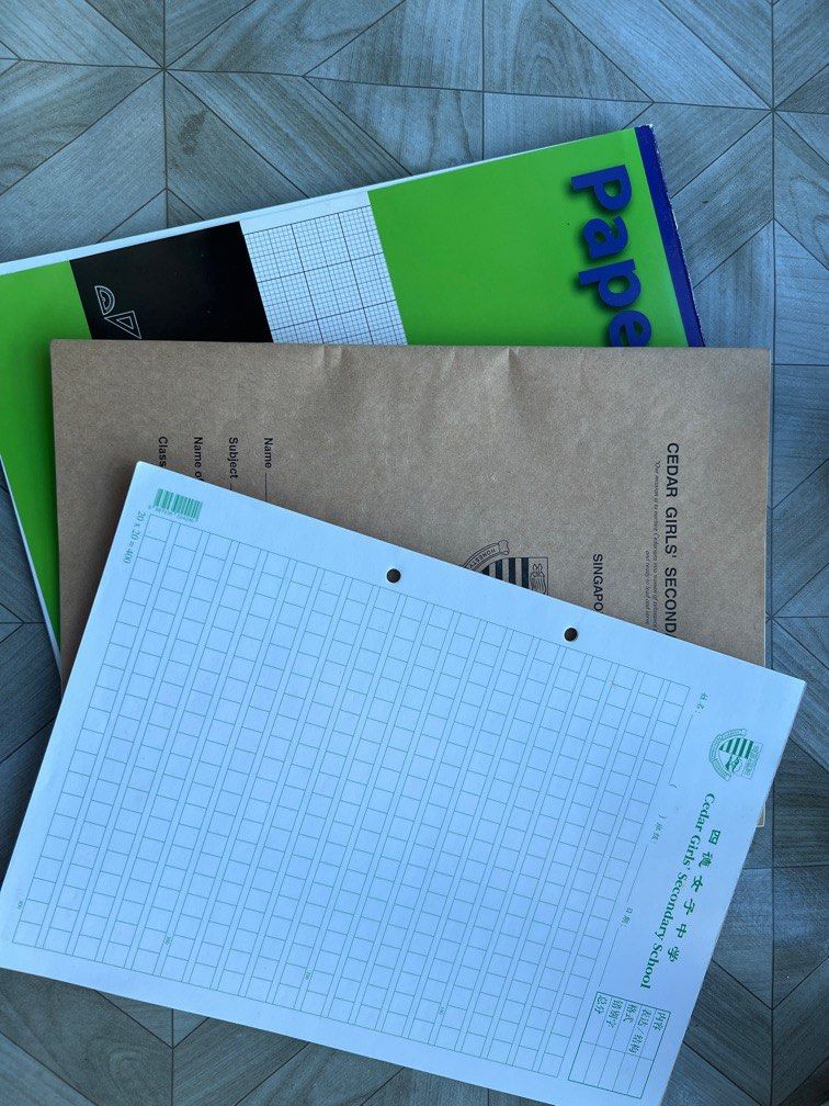 Notebook/graph paper/chinese foolscap, Hobbies & Toys, Stationery ...