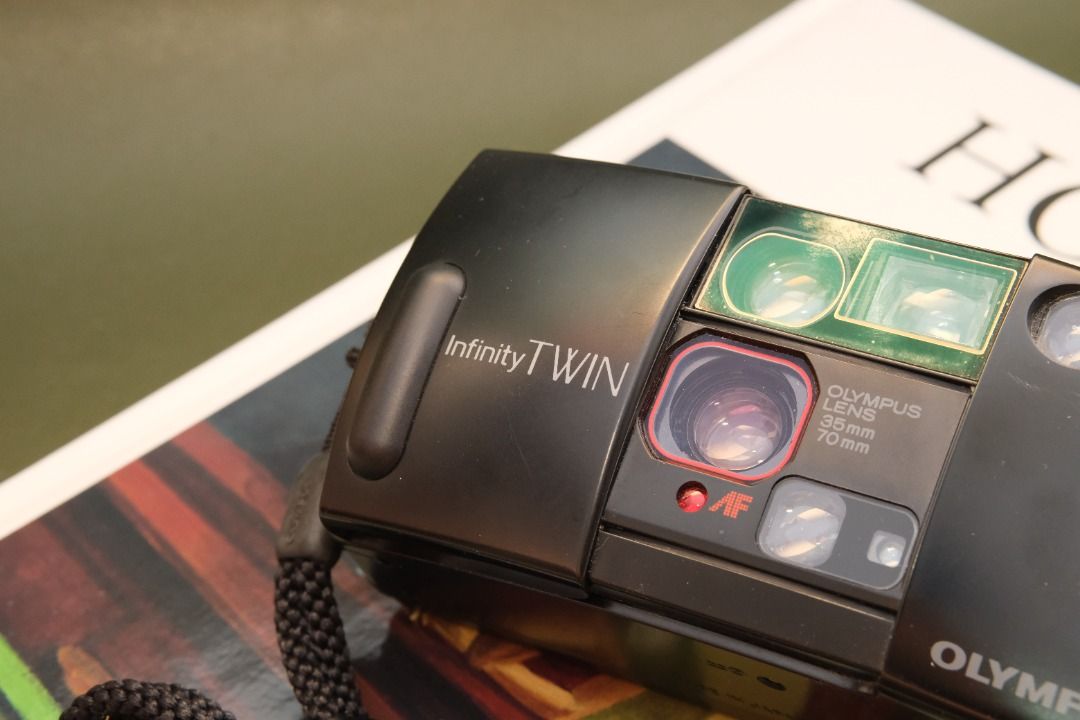 Olympus Infinity Twin Film Camera, Photography, Cameras on Carousell