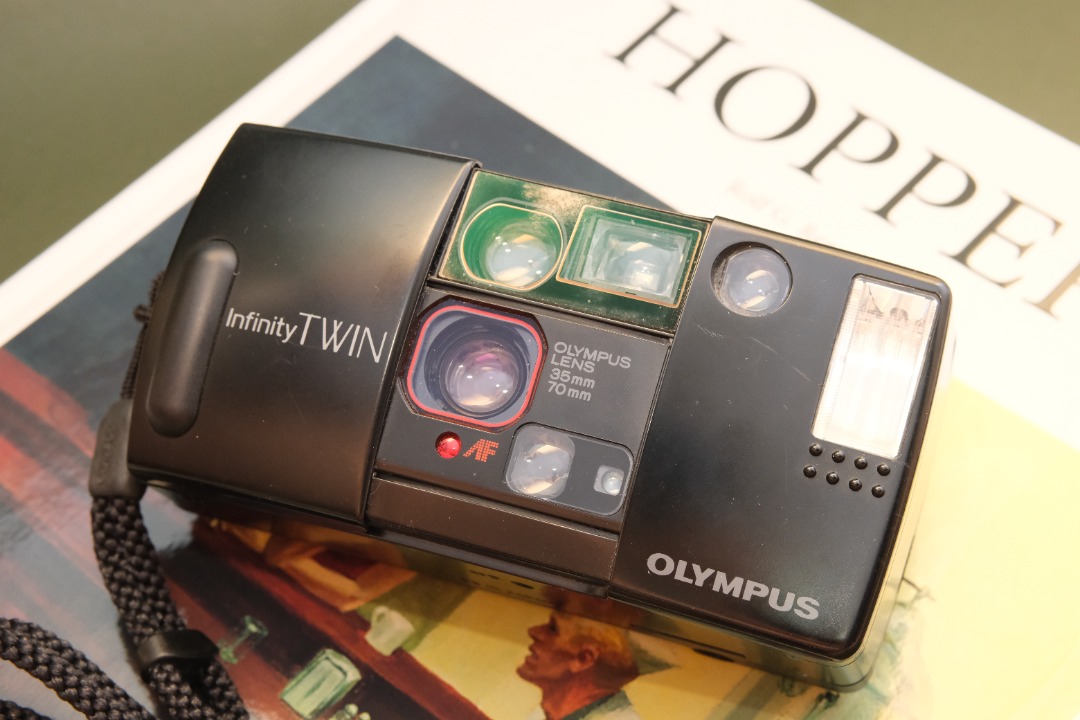 Olympus Infinity Twin Film Camera, Photography, Cameras on Carousell