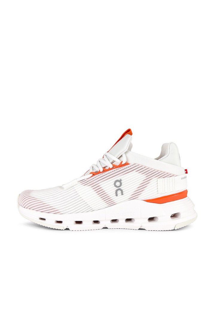 ON running Cloudnova Void Sneaker in Undyed White & Flame, Women's Fashion, Footwear, Sneakers ...