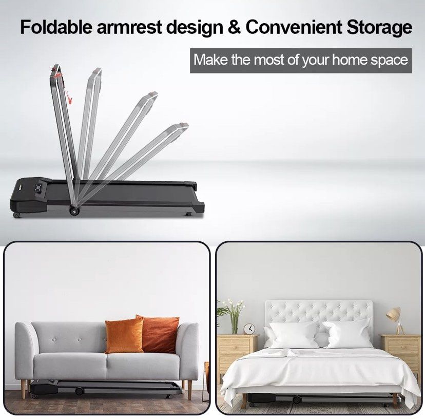 OneTwoFit Foldable 2.5HP Treadmill 12km/h WalkingPad Professional Incline Home Gym OT0348 ...